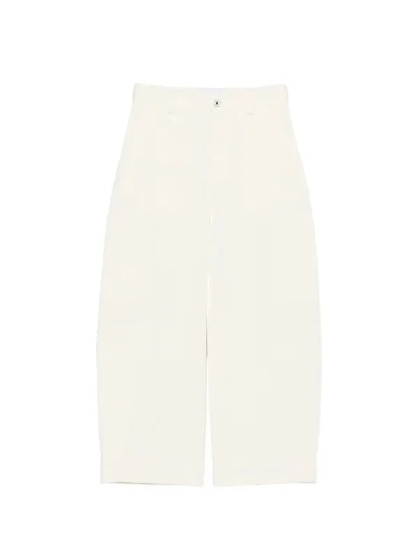 Givenchy Cotton And Wool Cocoon Cropped Cargo Pants - Multicolor