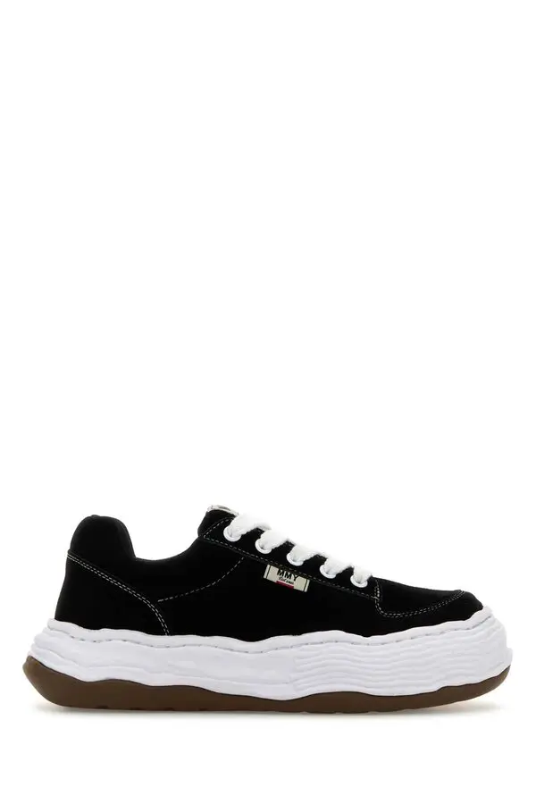 Mihara Yasuhiro Velvet Oliver Sneakers - Black