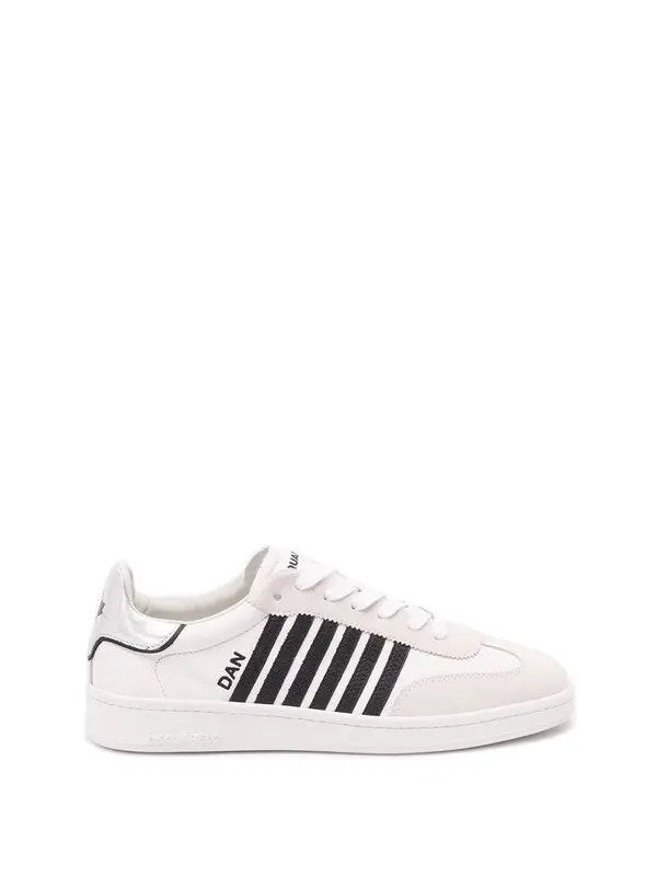 Dsquared2 Leather And Suede Lace-up Sneakers