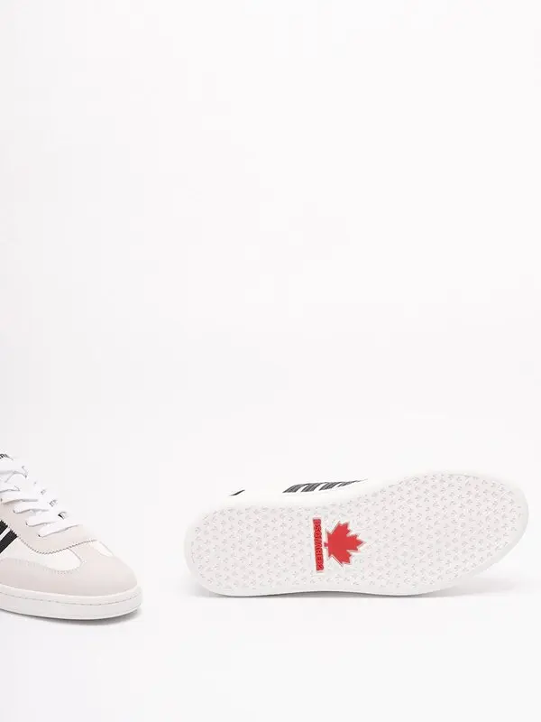 Dsquared2 Leather And Suede Lace-up Sneakers