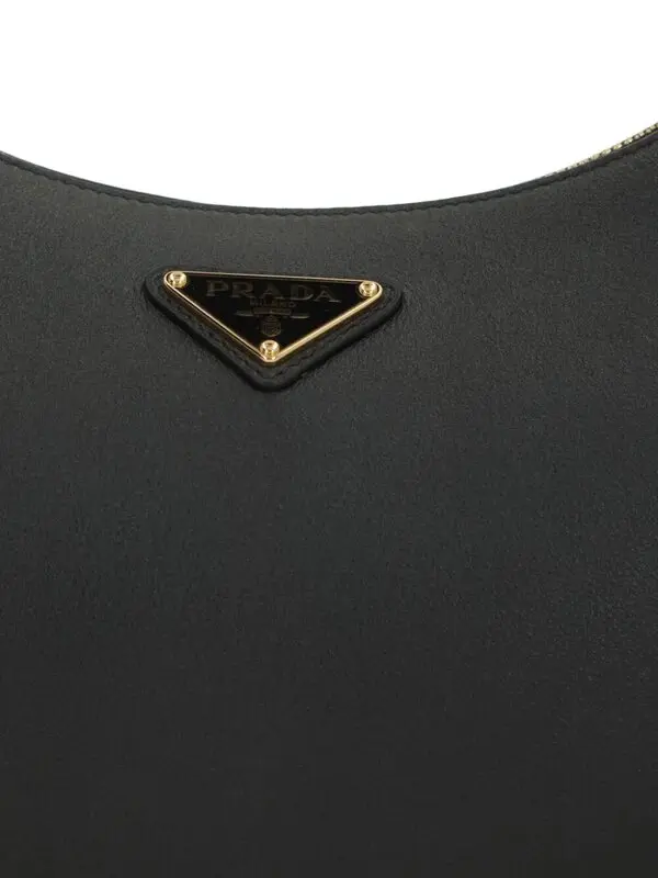 Prada Calf Leather Shoulder Bag - Black