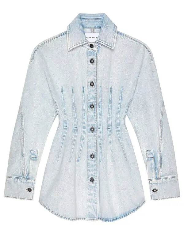 Givenchy Cinched Waist Denim Dress