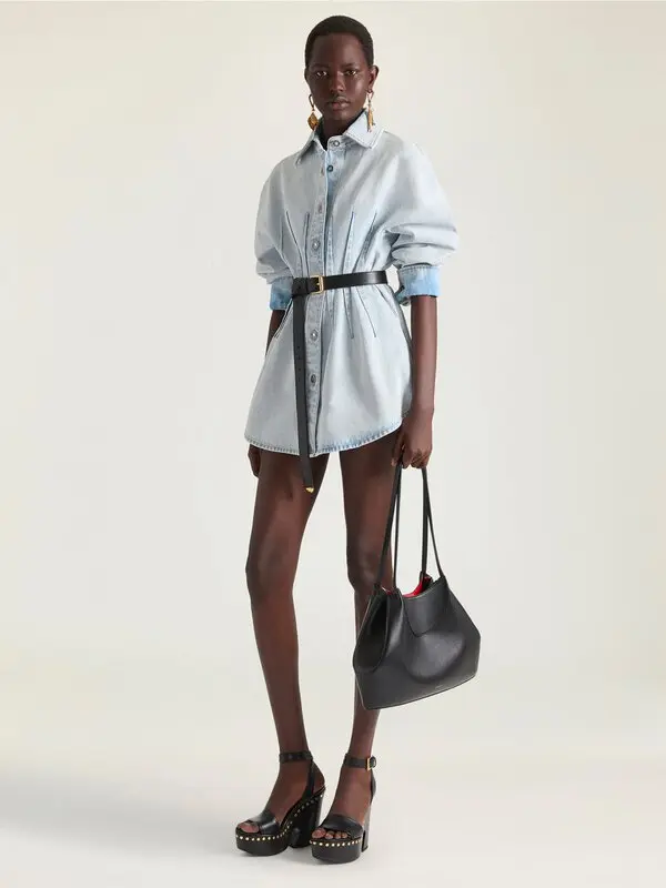 Givenchy Cinched Waist Denim Dress