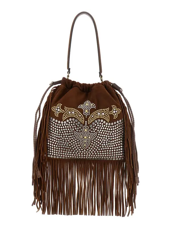 Etro Shoulder Bag With Fringes - Multicolor
