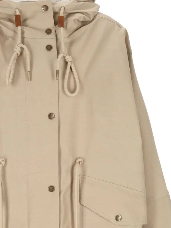 Moncler Brunnera Long Parka Coat - Multicolor