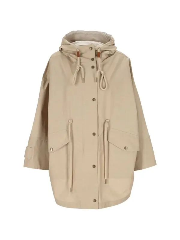 Moncler Brunnera Long Parka Coat - Multicolor