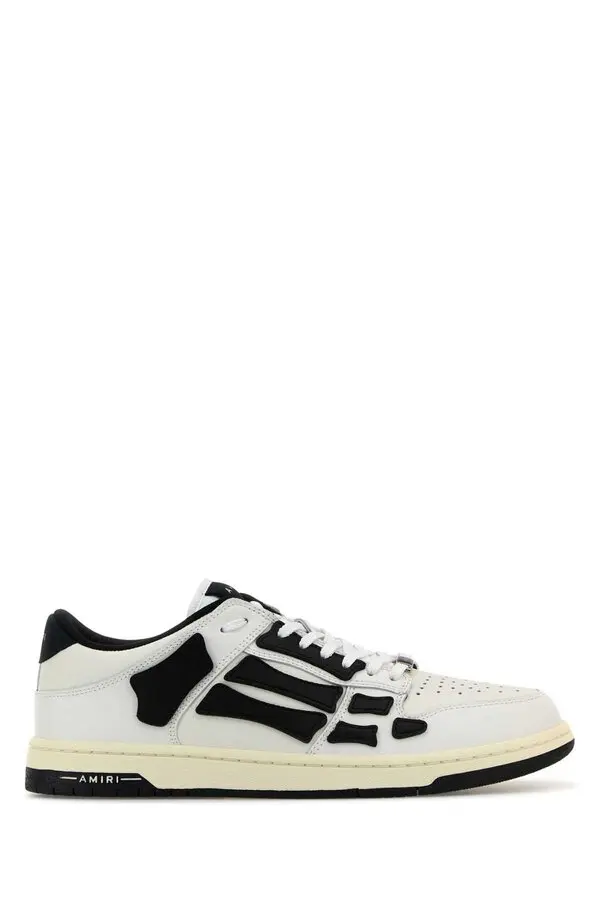 Amiri Two-tone Leather Skeletal Sneakers
