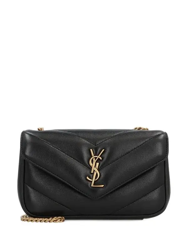Saint Laurent Loulou Mini Bag In Lambskin - Black
