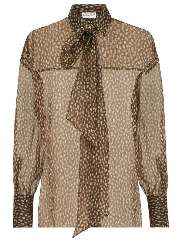 Brunello Cucinelli Linen Shirt - Brown