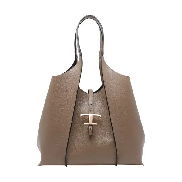 TOD'S Medium T Timeless Shopping Bag - Brown