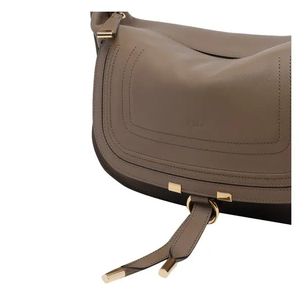 Chloé Small Marcie Shoulder Bag - Brown