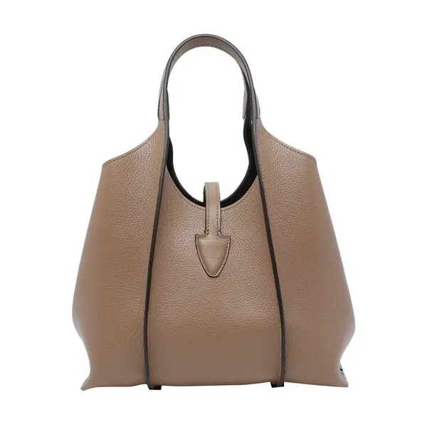 TOD'S Mini Leather T Timeless Shopping Bag - Brown