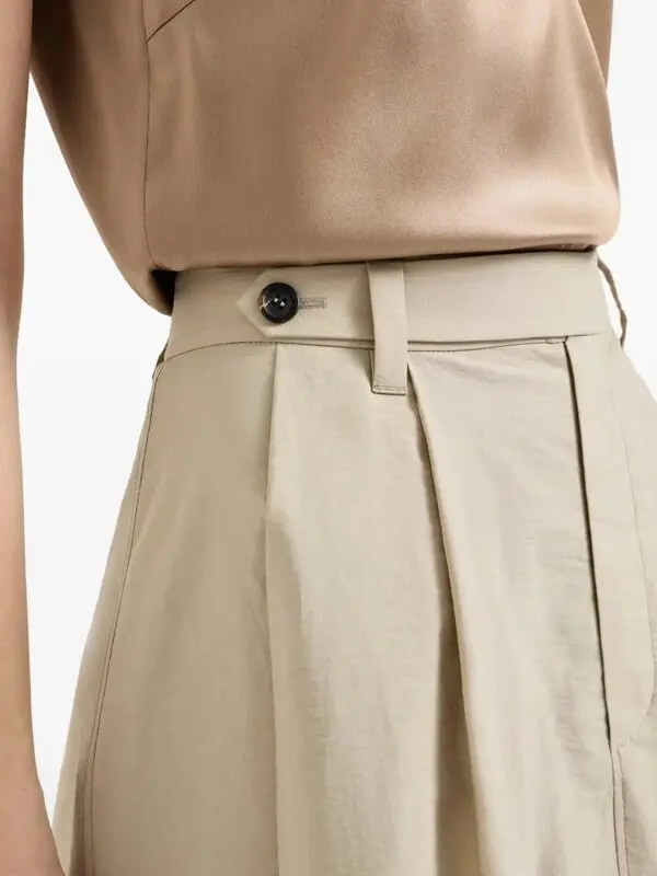 Brunello Cucinelli Cotton Pleated Skirt - Multicolor