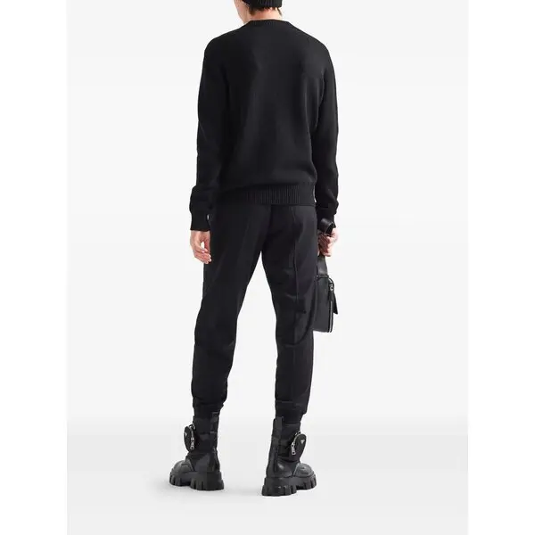 Prada Cashmere Crew Neck Sweater - Black
