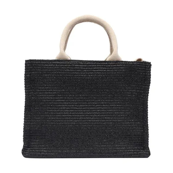 Marni Small Basket Tote Bag With Embroidered Logo