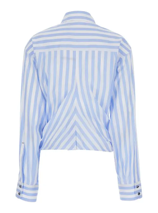 Sportmax Striped Cotton Button-down Shirt - Multicolor