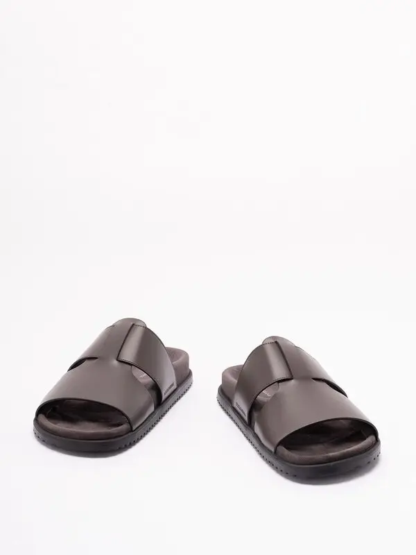 Dolce & Gabbana Leather Slide Sandals - Multicolor