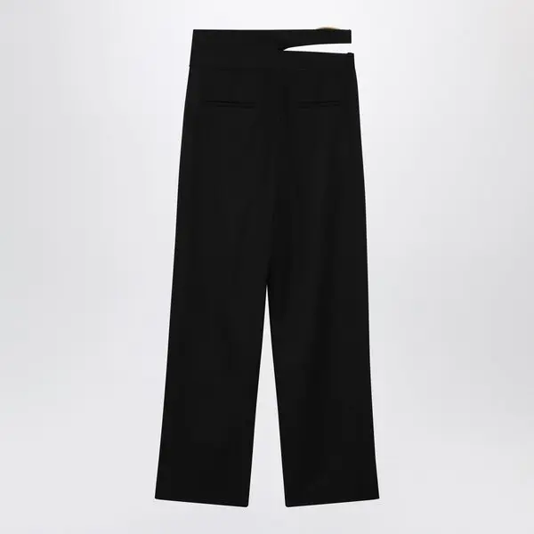 Chloé Trousers With Double Belt And Gold Buckles
