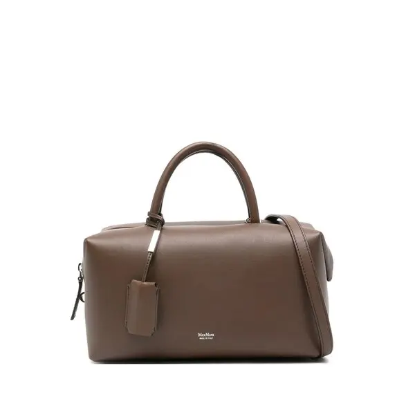Max Mara Leather Tote Bag - Brown