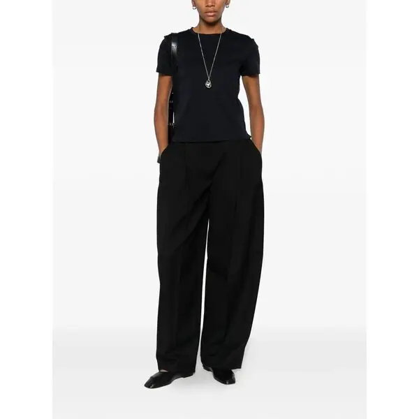 Max Mara Navy Cotton T-shirt - Blue