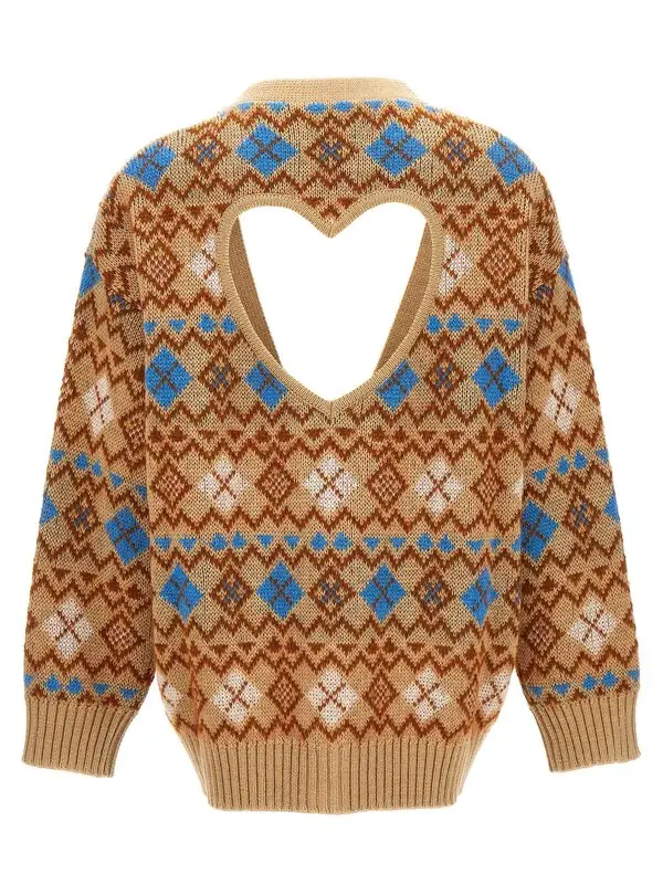 Dsquared2 Heart Vintage Shetland Cardigan