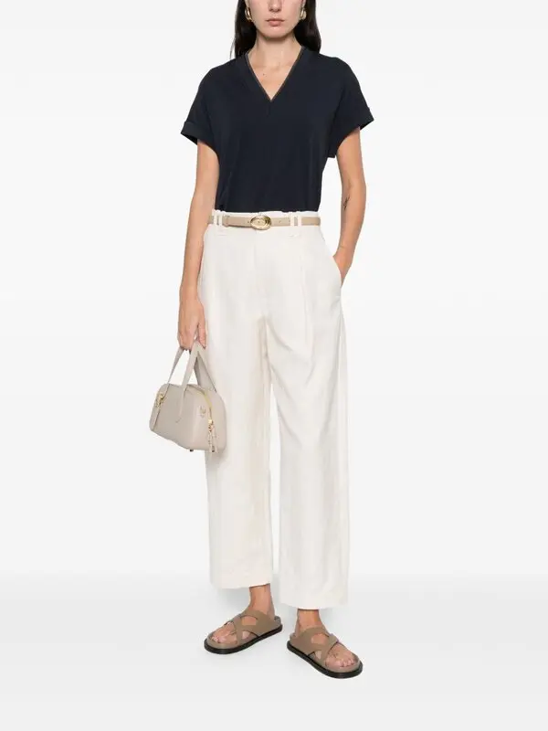 Brunello Cucinelli Cotton V-neck T-shirt - Multicolor