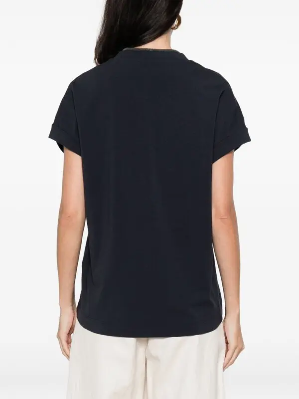 Brunello Cucinelli Cotton V-neck T-shirt - Multicolor