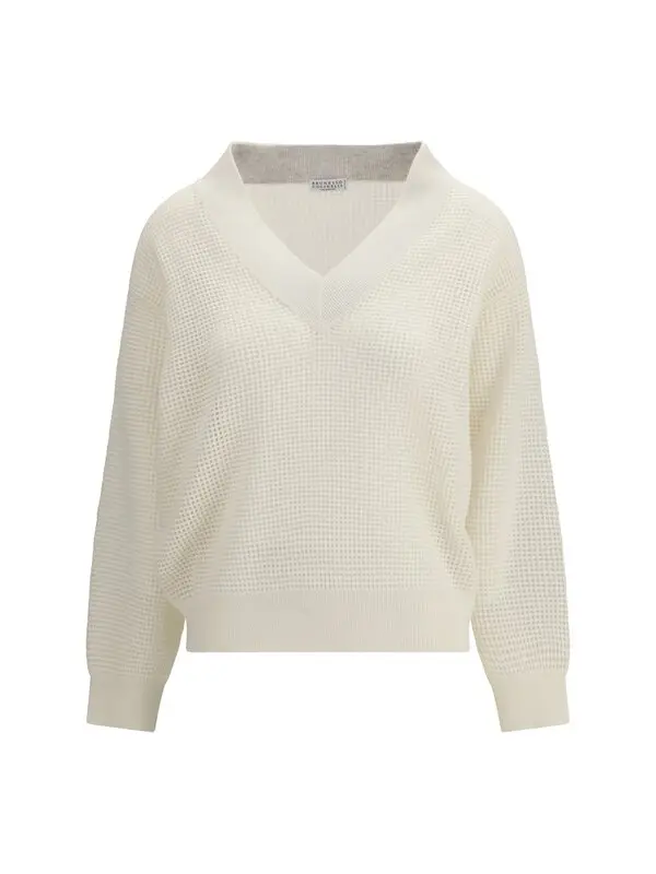 Brunello Cucinelli Cashmere Net Sweater - Multicolor