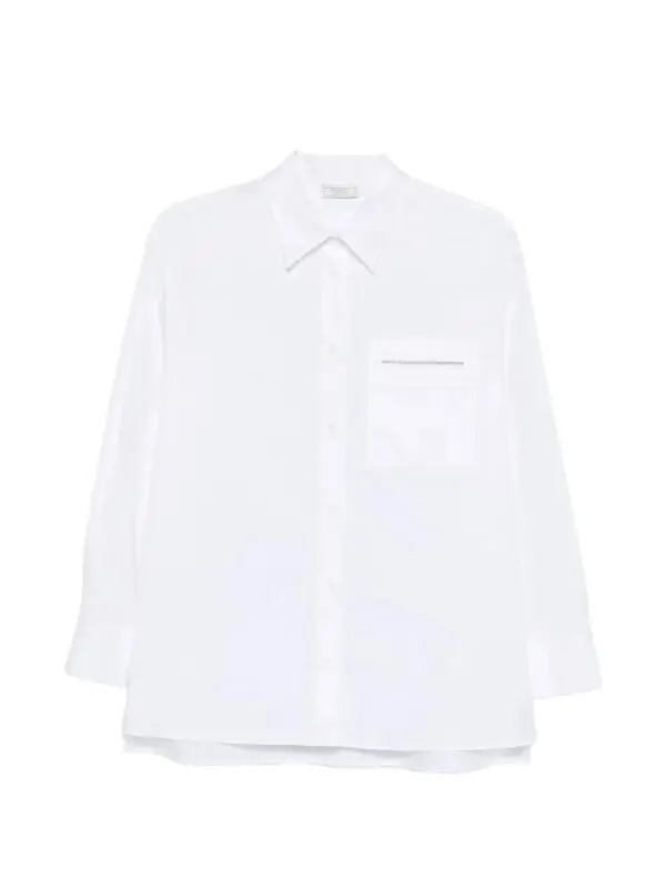 Peserico Cotton Shirt Made In Italy - Multicolor