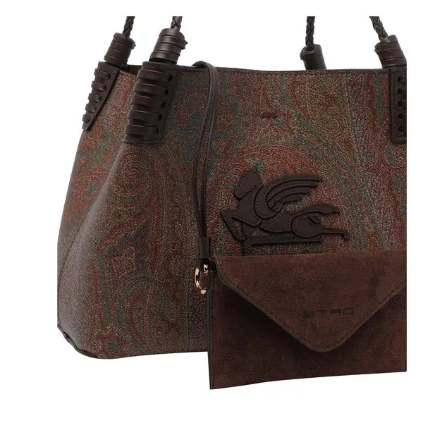 Etro Small Libra Arnica Shopping Bag - Brown