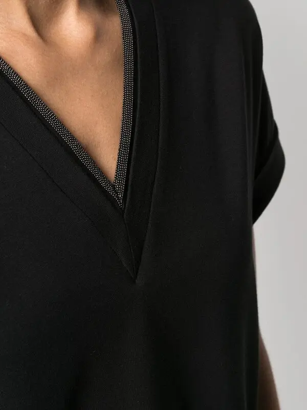 Brunello Cucinelli Cotton V-neck T-shirt - Multicolor