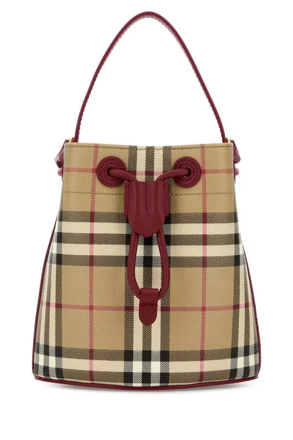 Burberry Mini Check Bucket Bag - Multicolor