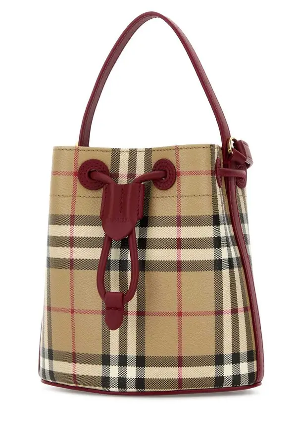 Burberry Mini Check Bucket Bag
