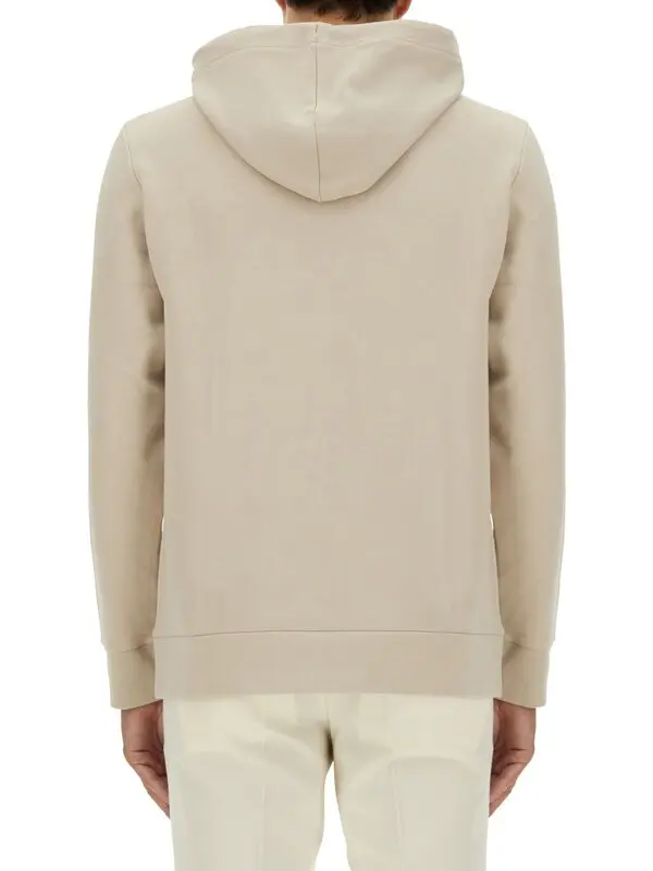 BOSS Sweatshirt With Logo Detail - Cream
