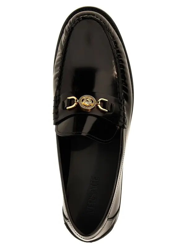 Versace Medusa '95 Leather Loafers - Black
