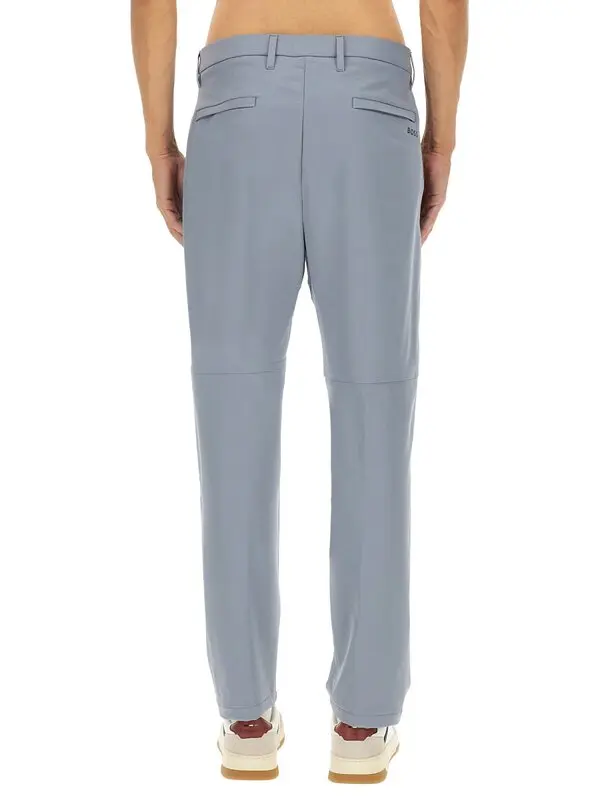 BOSS Water-repellent Regular Fit Pants - Gray