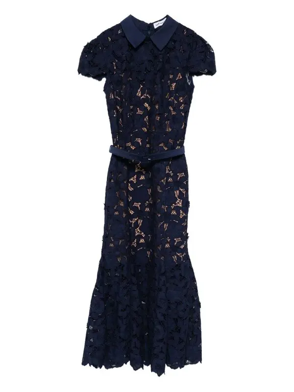 SELF-PORTRAIT Lace Midi Dress - Multicolor