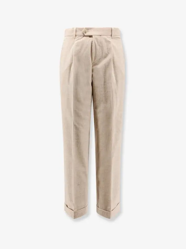 BOSS Pleated Corduroy Trousers