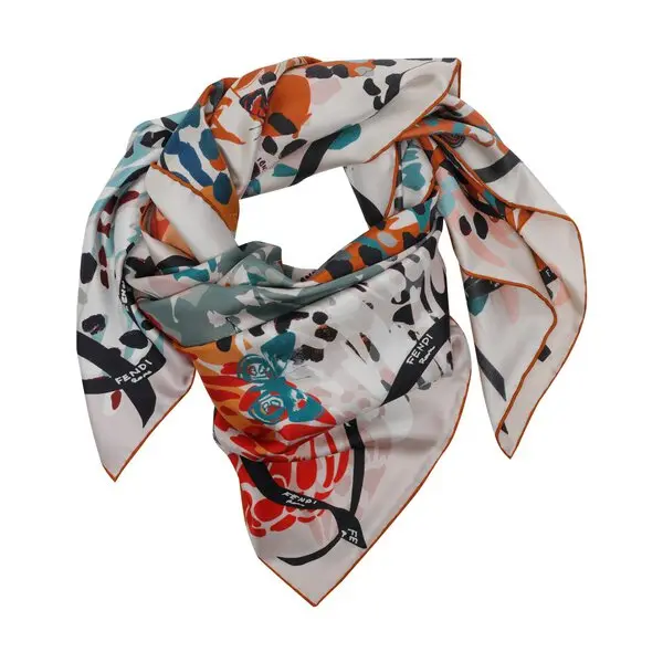 Fendi Butterfly Foulard - Multicolor