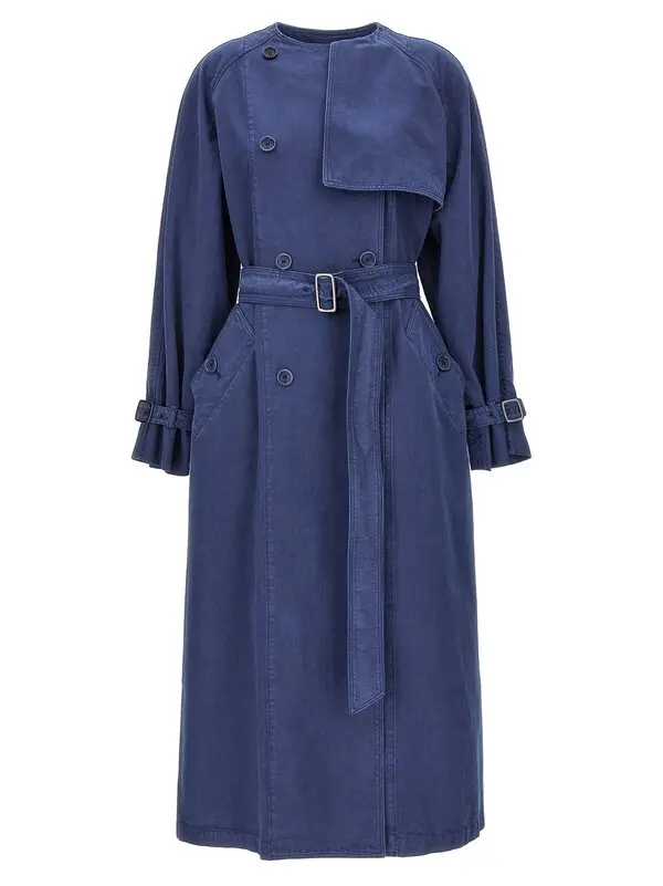 Max Mara Calao Trench Coat - Blue