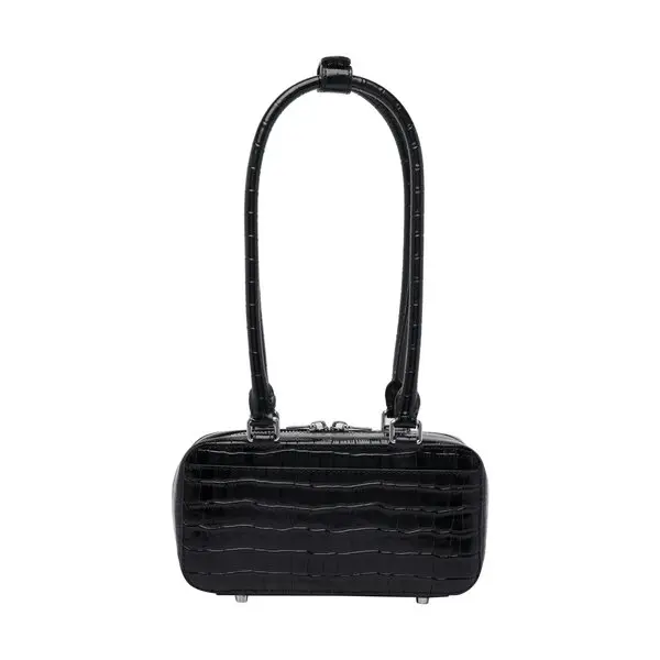 SELF-PORTRAIT Croc Effect Leather Mini Shoulder Bag