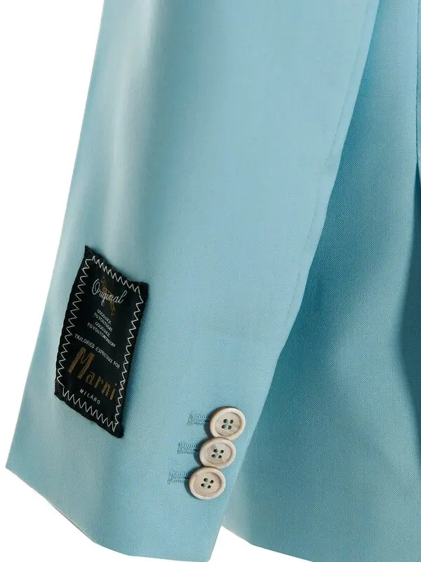 Marni Single-breasted Blazer Jacket - Blue