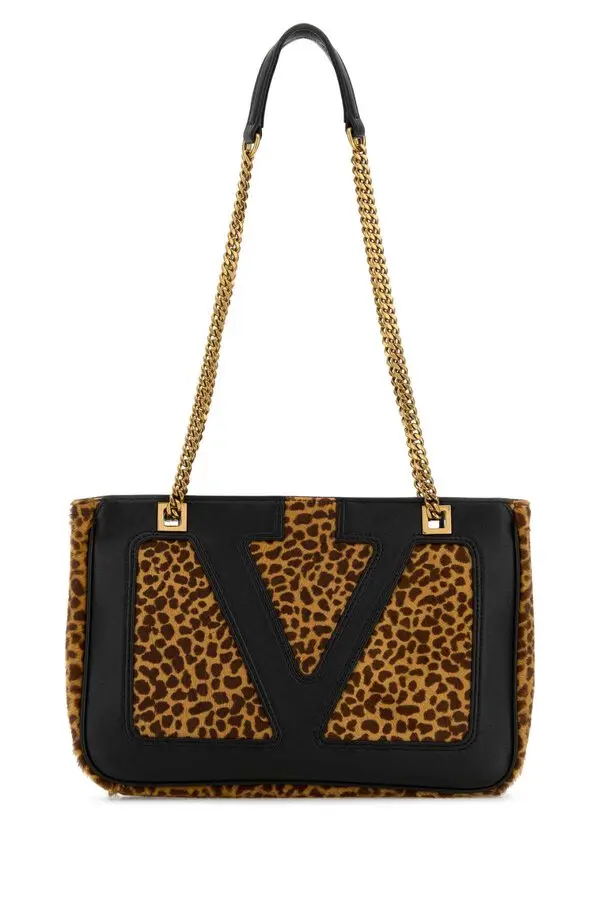Valentino Garavani Printed Calf Hair Shoulder Bag - Multicolor