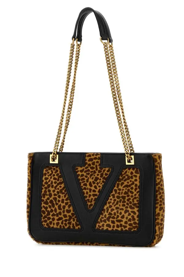 Valentino Garavani Printed Calf Hair Shoulder Bag - Multicolor