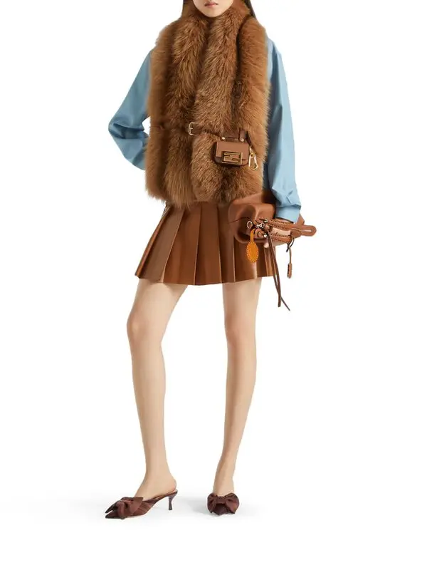 Fendi Medium The Way Reversible Handbag In Caramel Leather - Brown