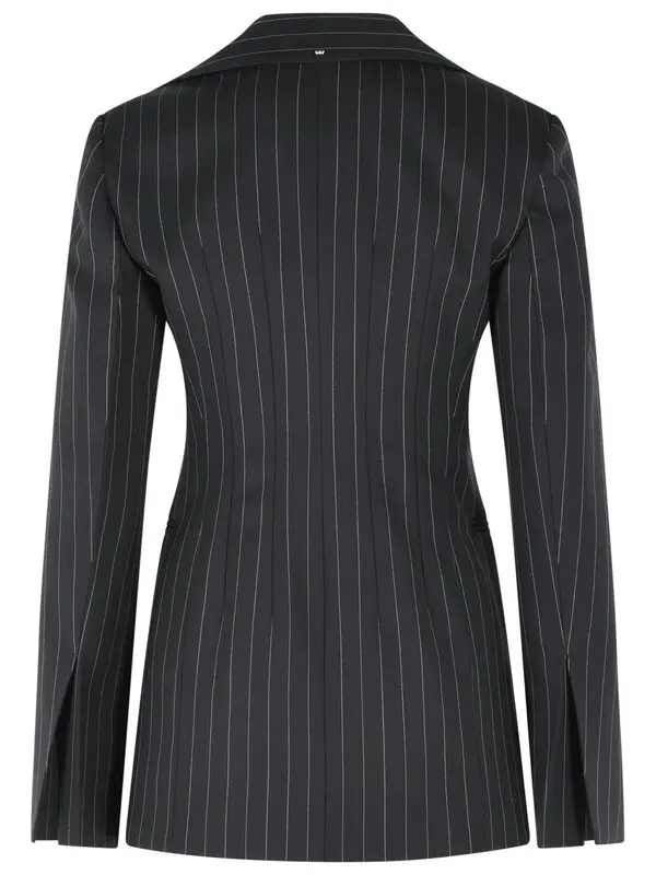 Sportmax Virgin Wool Blend Pinstripe Blazer