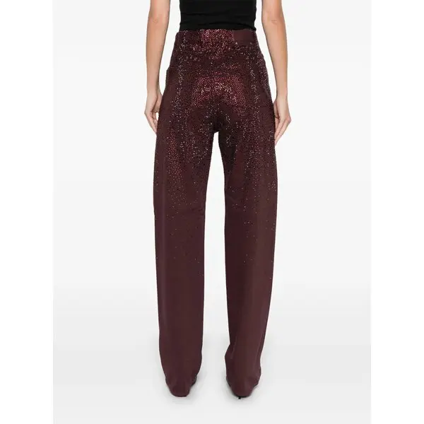 GOLDEN GOOSE Straight-leg Jeans With Sequin Embellishment - Red