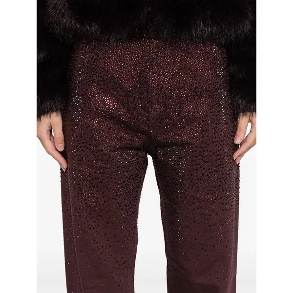 GOLDEN GOOSE Straight-leg Jeans With Sequin Embellishment - Red