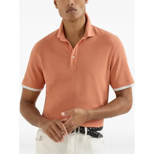 Brunello Cucinelli Polo Shirts - Orange