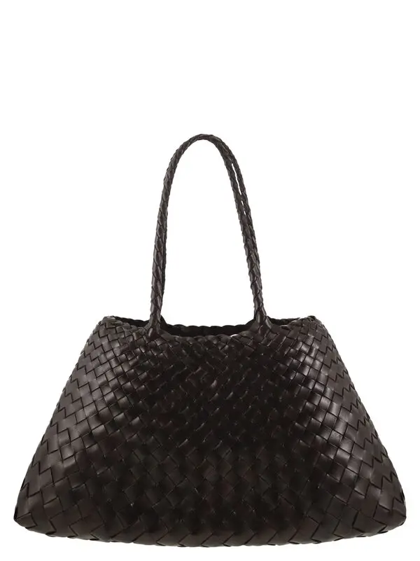 Dragon Diffusion Santa Croce Woven Leather Tote - Brown
